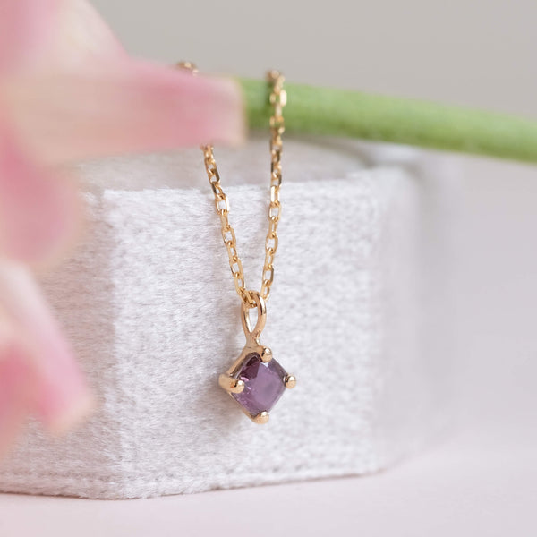 Lavender diamond necklace – lily & co.